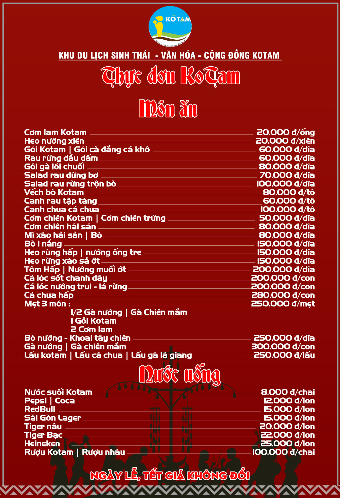 Dịch Vụ - Khu Du Lịch Sinh Thái- Văn Hóa - Cộng đồng Kotam